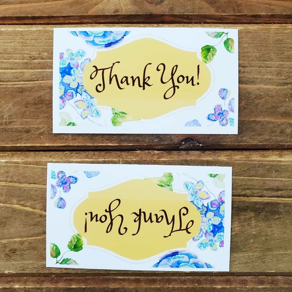 Office | Thank You Cards Business Card Size3x2 Inch Cards | Poshmark